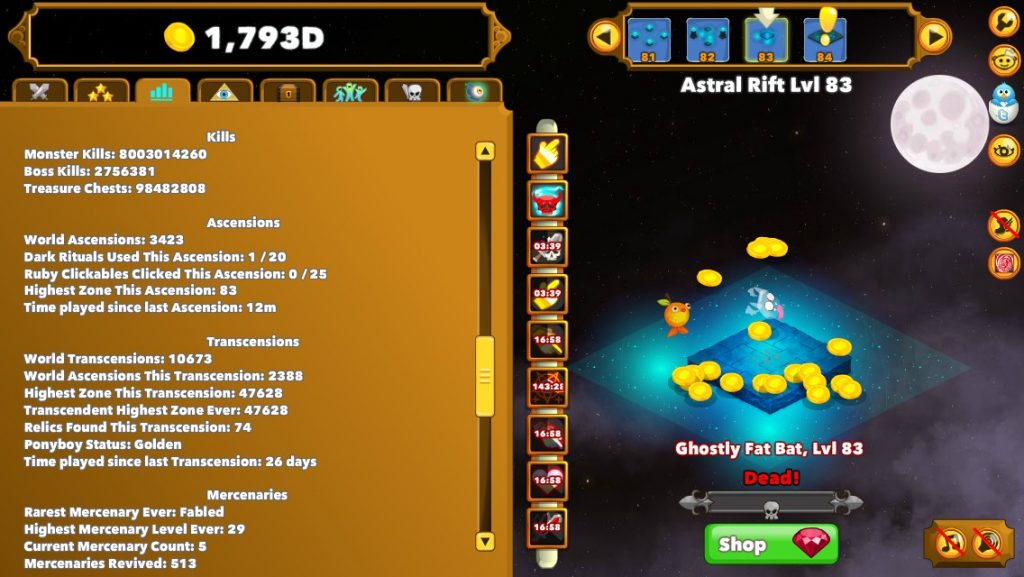 Clicker Heroes: 100% Achievements Save in 1 Minute - SteamAH