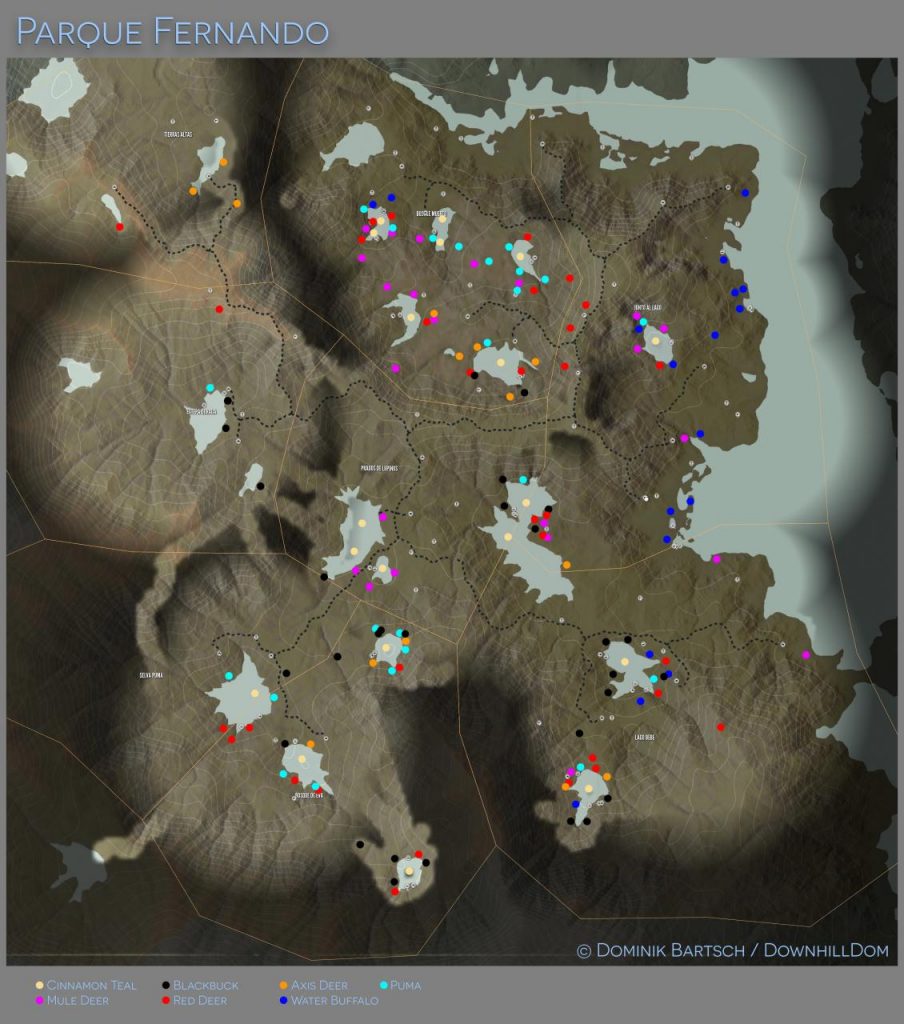 theHunter: Call of the Wild All New Animal Location Maps (High ...