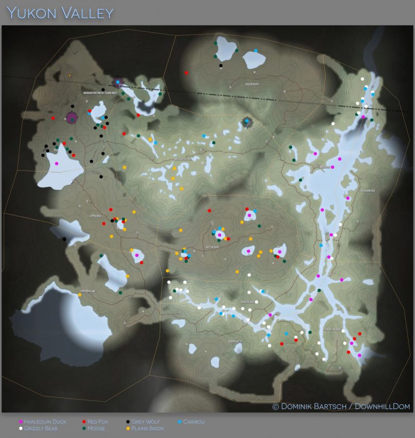theHunter: Call of the Wild All New Animal Location Maps (High ...