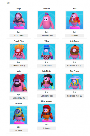 Fall Guys All Skins and How to Get Them (August 2020) - SteamAH