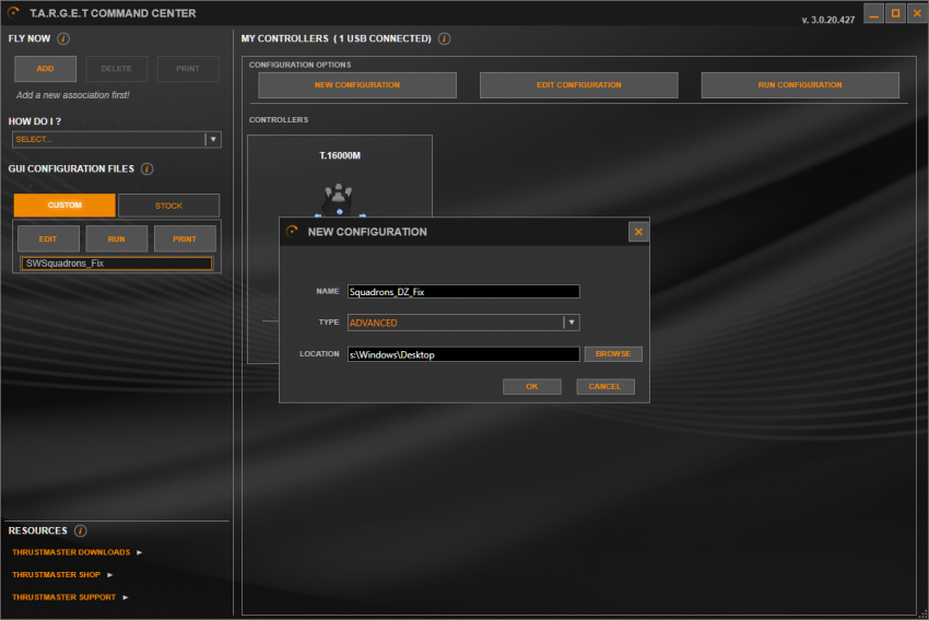 STAR WARS™: Squadrons Deadzone Fix for Thrustmaster Joysticks - SteamAH
