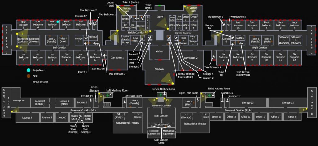 Phasmophobia Asylum Map - SteamAH