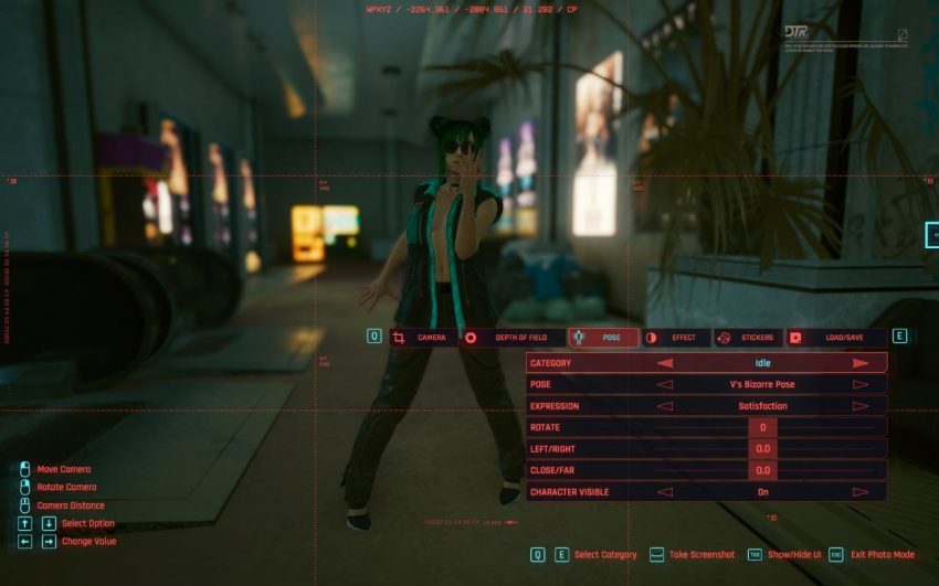 Cyberpunk 2077 Photo Mode Quick Guide - SteamAH