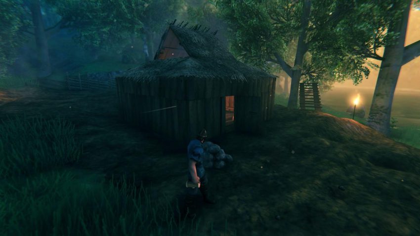 Valheim Starter Home with a Fire Pit that Doesn't Suffocate You - SteamAH