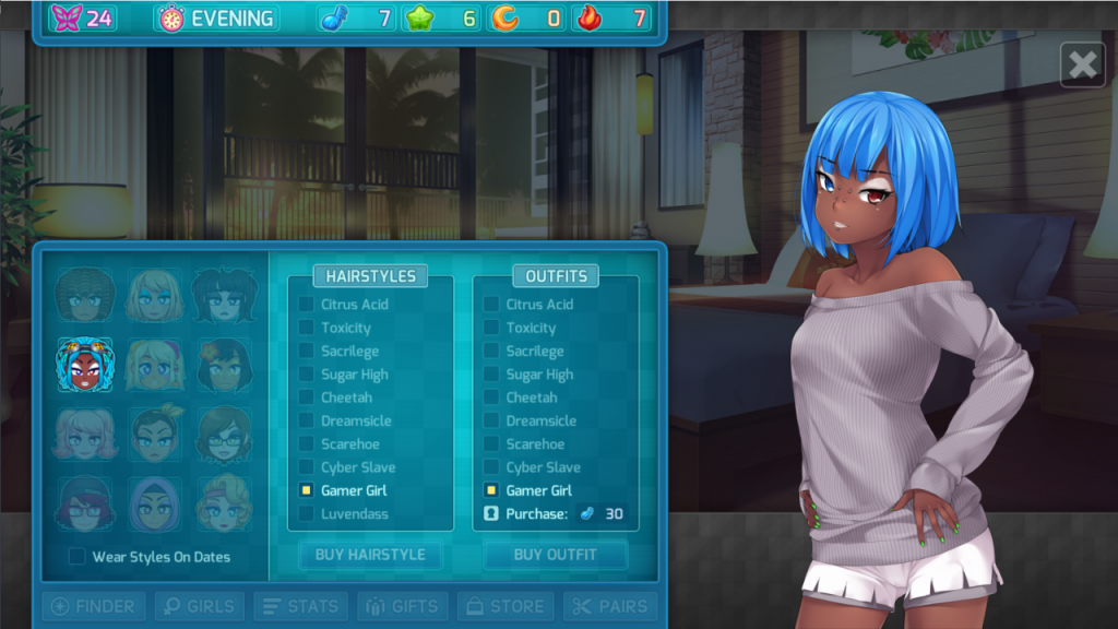HuniePop 2: Double Date Huniepop 1 Reference Outfits - SteamAH