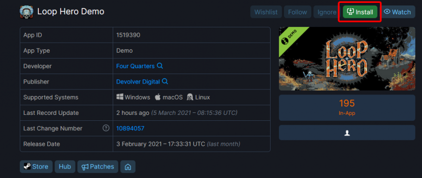 Loop Hero How to Download the Demo after Game Launched - SteamAH