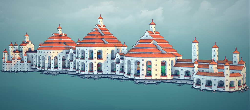 Townscaper How to Make Floating Cities - SteamAH