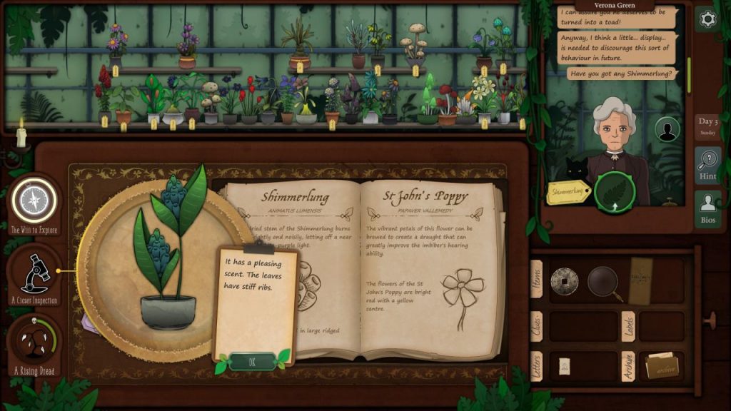 Strange Horticulture Complete Walkthrough Guide (Day by Day) - SteamAH