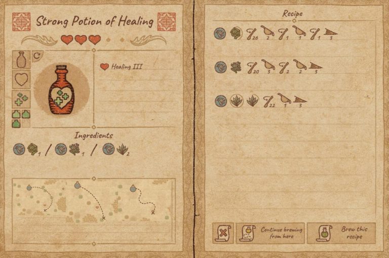 Potion Craft Maps & Recipes Guide (Beta) - SteamAH