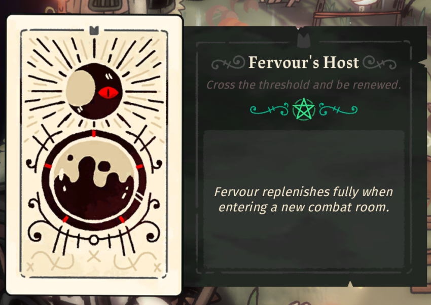 Cult of the Lamb Fervour's Host - Helob tarot card - SteamAH