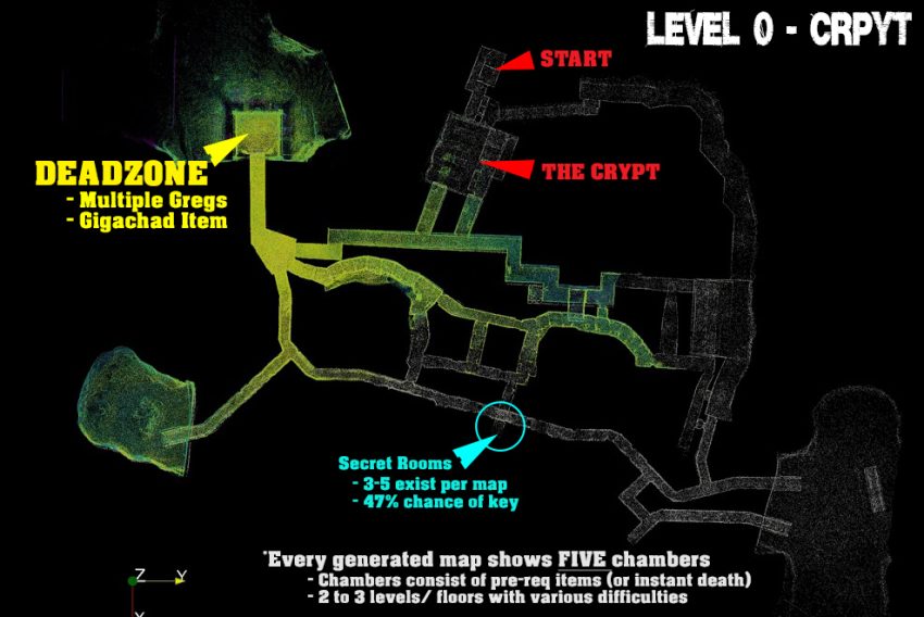 Crypt 3D Mapping The Differet Rooms - SteamAH