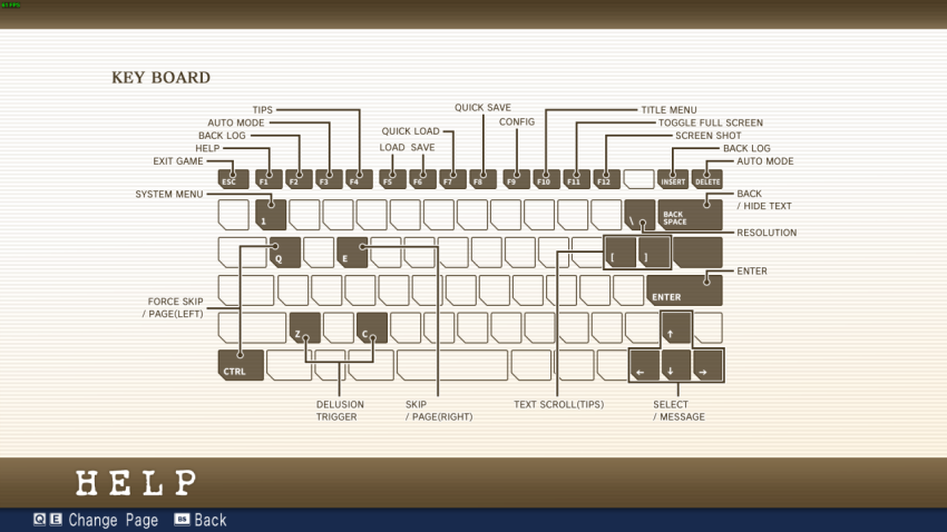 CHAOS;HEAD NOAH Keyboard Controls Guide - SteamAH