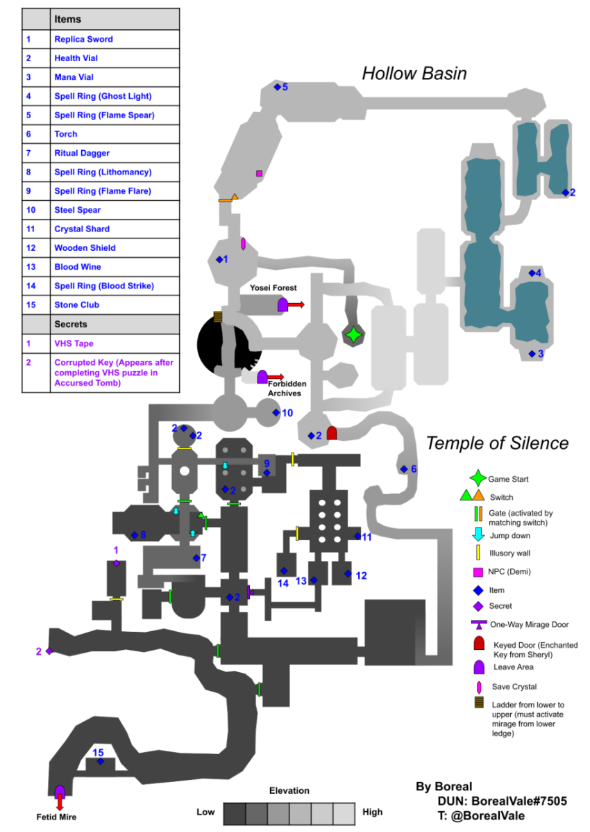 Lunacid Items & Secrets Maps Guide - SteamAH