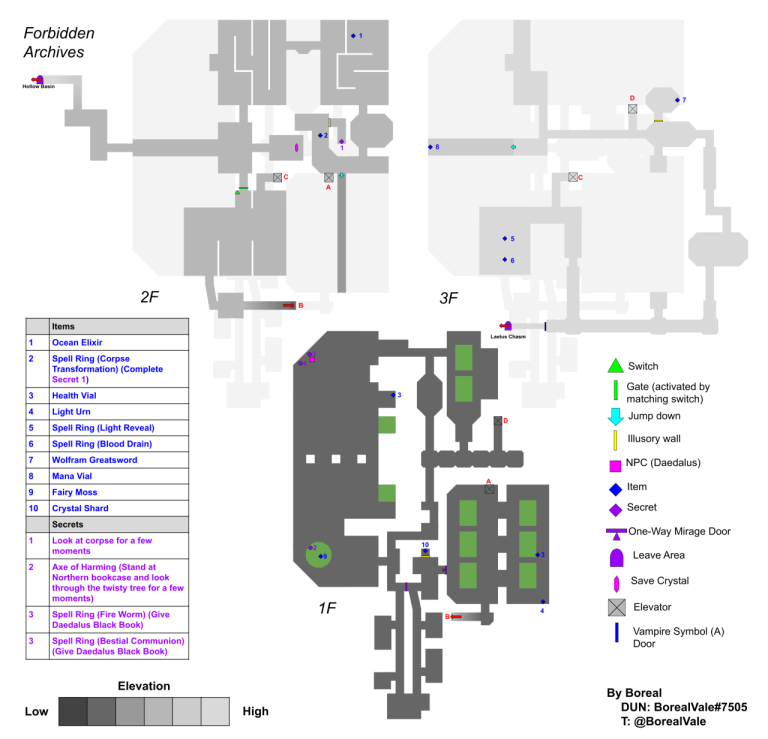 Lunacid Items & Secrets Maps Guide - SteamAH