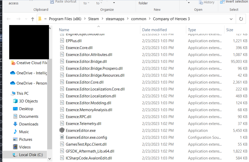Company of Heroes 3 Accessing the Essence Editor - SteamAH
