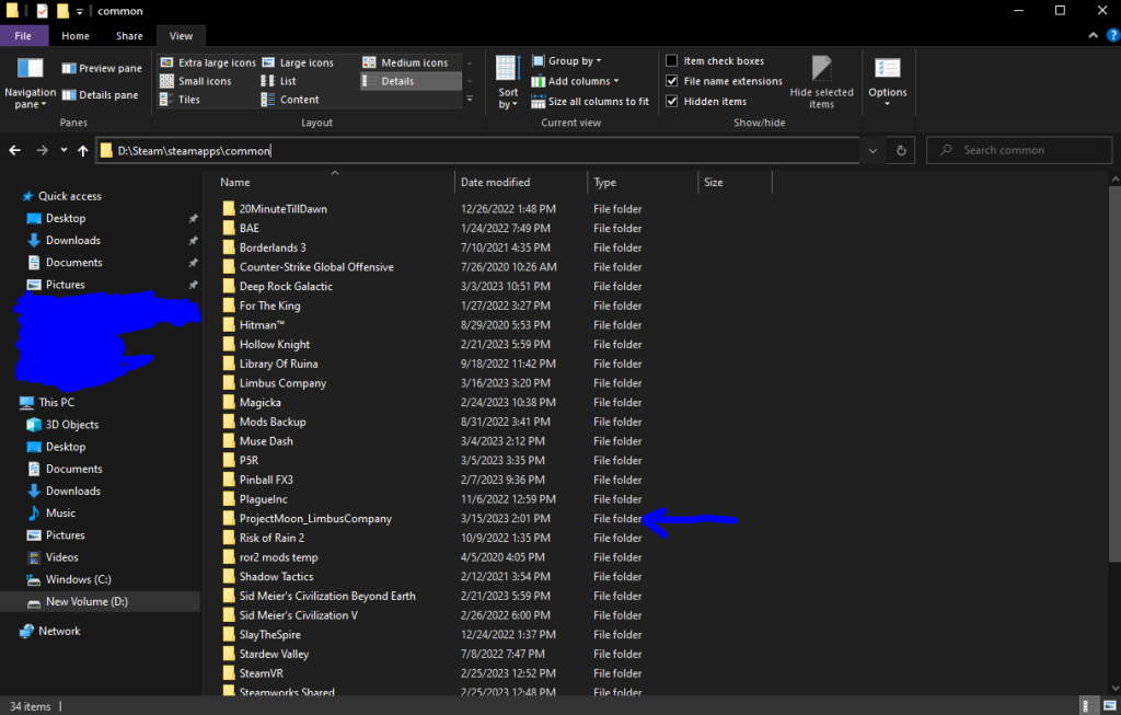 Limbus Company Workaround for Moving your Game Files from AppData - SteamAH