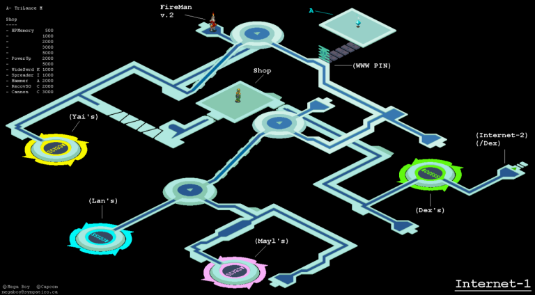 Mega Man Battle Network 1 All Maps - SteamAH