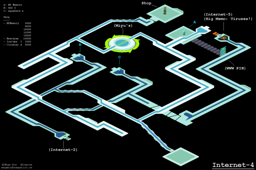 Mega Man Battle Network 1 All Maps - SteamAH