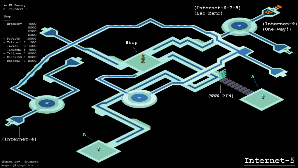 Mega Man Battle Network 1 All Maps - SteamAH