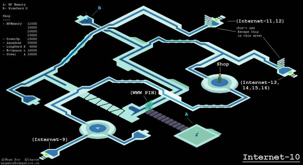 Mega Man Battle Network 1 All Maps - SteamAH