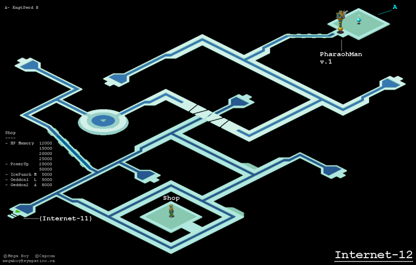 Mega Man Battle Network 1 All Maps - SteamAH