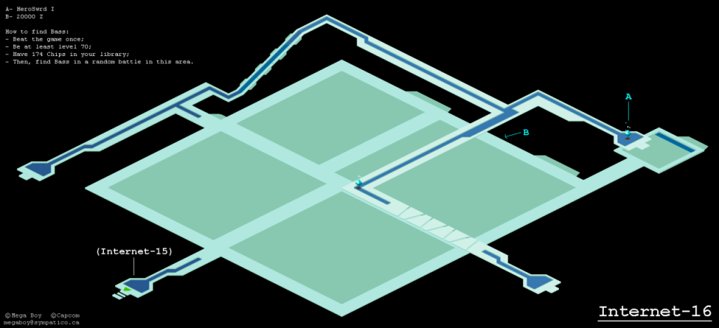 Mega Man Battle Network 1 All Maps - SteamAH