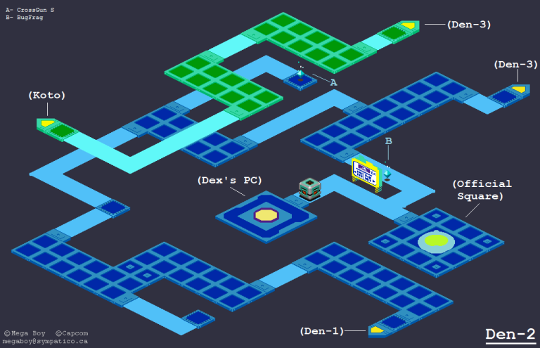 Mega Man Battle Network 2 All Maps - SteamAH