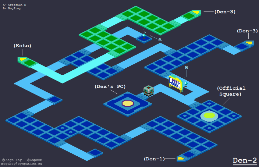Mega Man Battle Network 2 All Maps - SteamAH