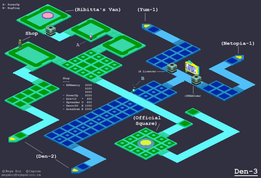 Mega Man Battle Network 2 All Maps - SteamAH