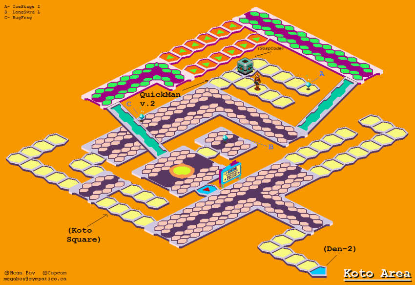 Mega Man Battle Network 2 All Maps - SteamAH