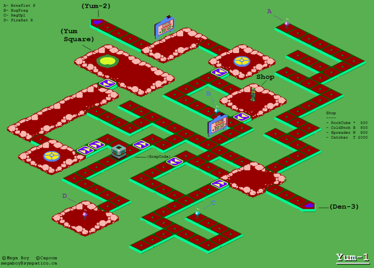Mega Man Battle Network 2 All Maps - SteamAH