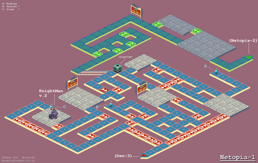 Mega Man Battle Network 2 All Maps - SteamAH