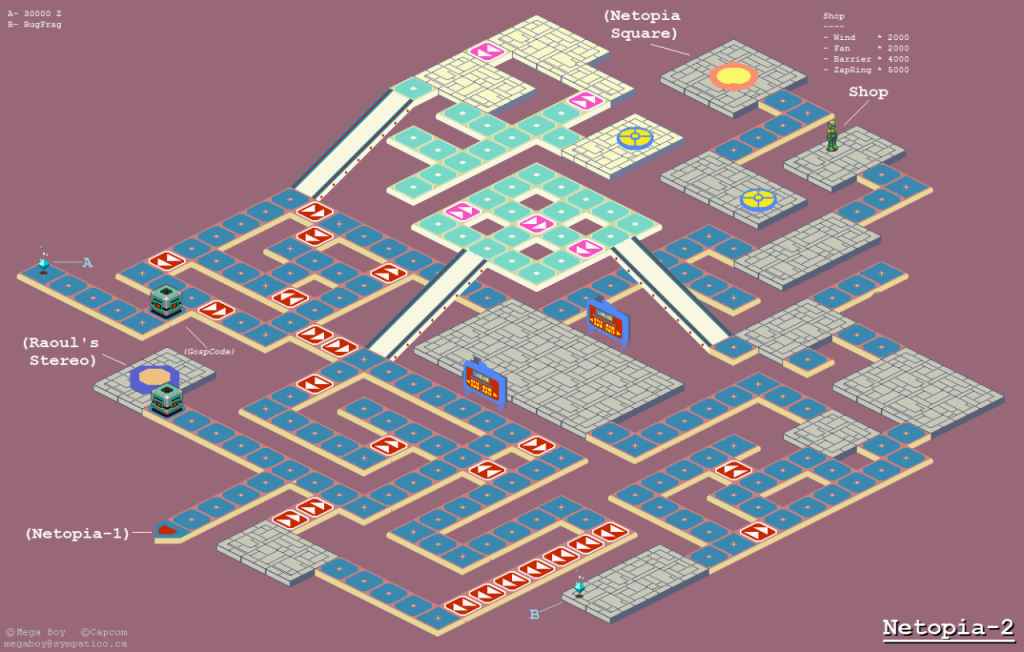 Mega Man Battle Network 2 All Maps - SteamAH