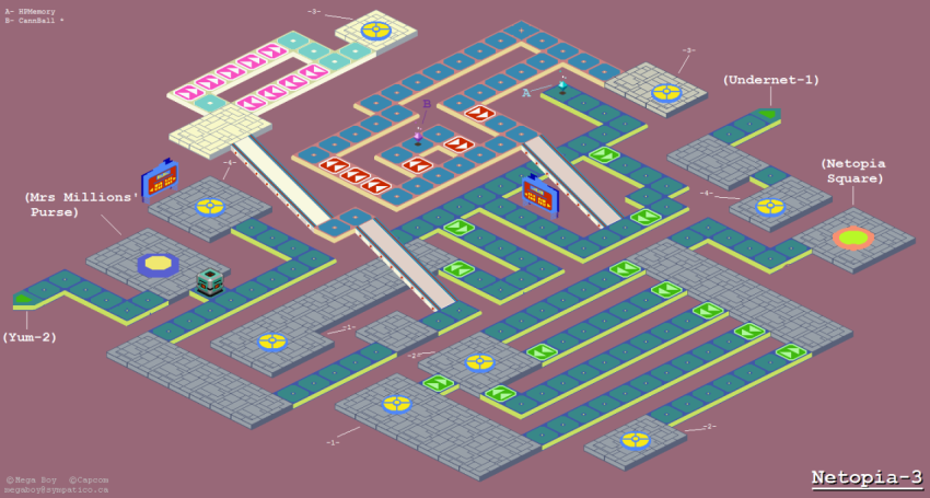 Mega Man Battle Network 2 All Maps - SteamAH