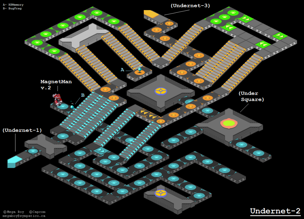 Mega Man Battle Network 2 All Maps - SteamAH