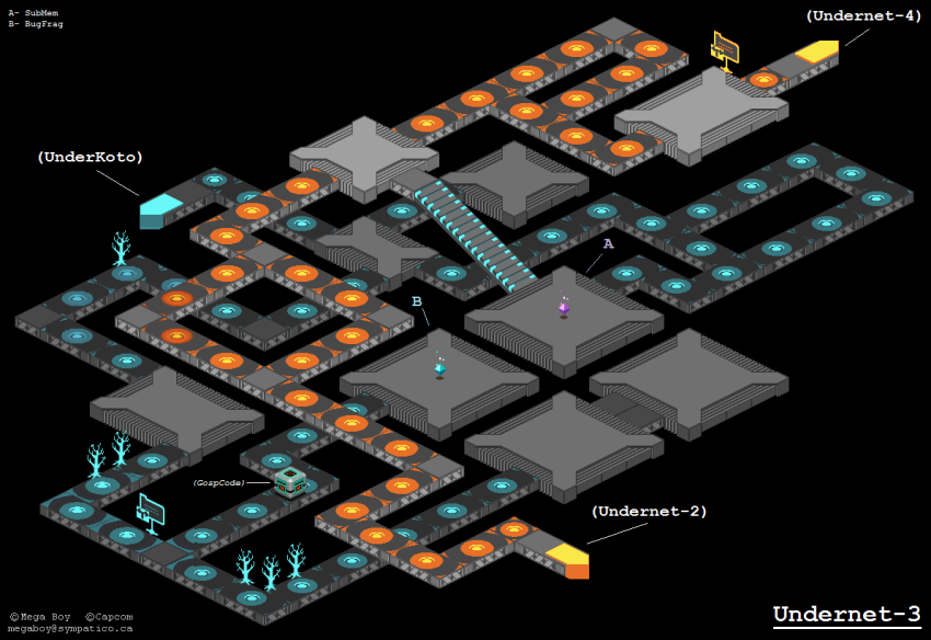 Mega Man Battle Network 2 All Maps - SteamAH