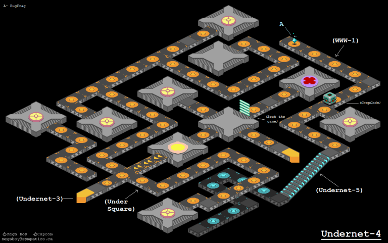 Mega Man Battle Network 2 All Maps - SteamAH
