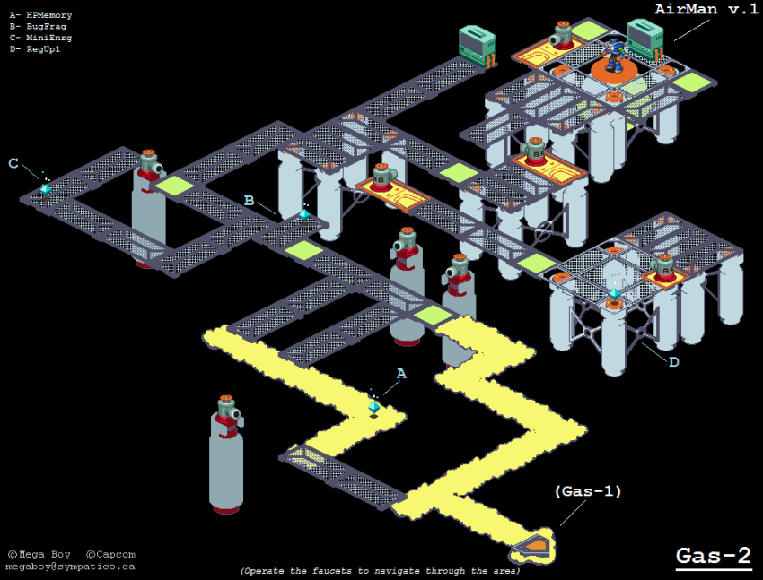 Mega Man Battle Network 2 All Maps - SteamAH