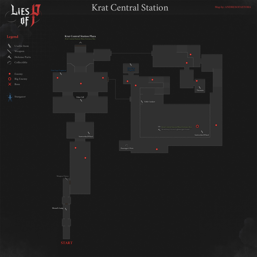 Lies of P All Maps with Items, Enemies and NPC marked - SteamAH