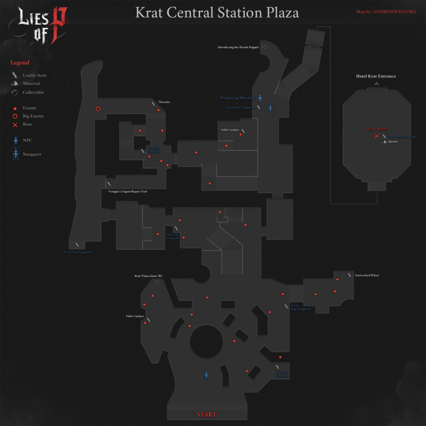 Lies of P All Maps with Items, Enemies and NPC marked - SteamAH