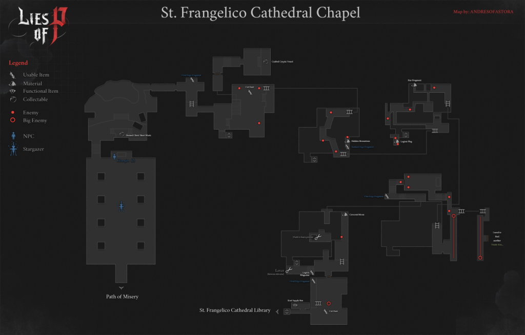 Lies of P All Maps with Items, Enemies and NPC marked - SteamAH