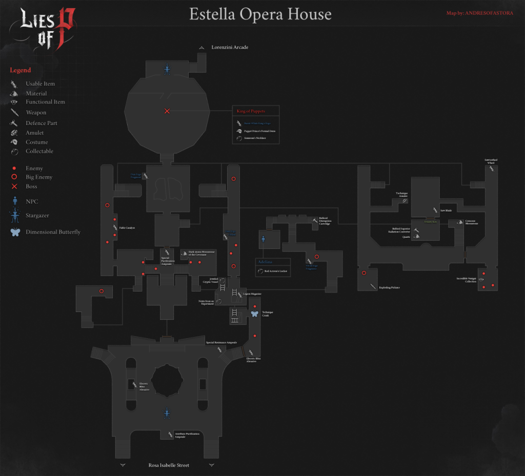 Lies of P All Maps with Items, Enemies and NPC marked - SteamAH