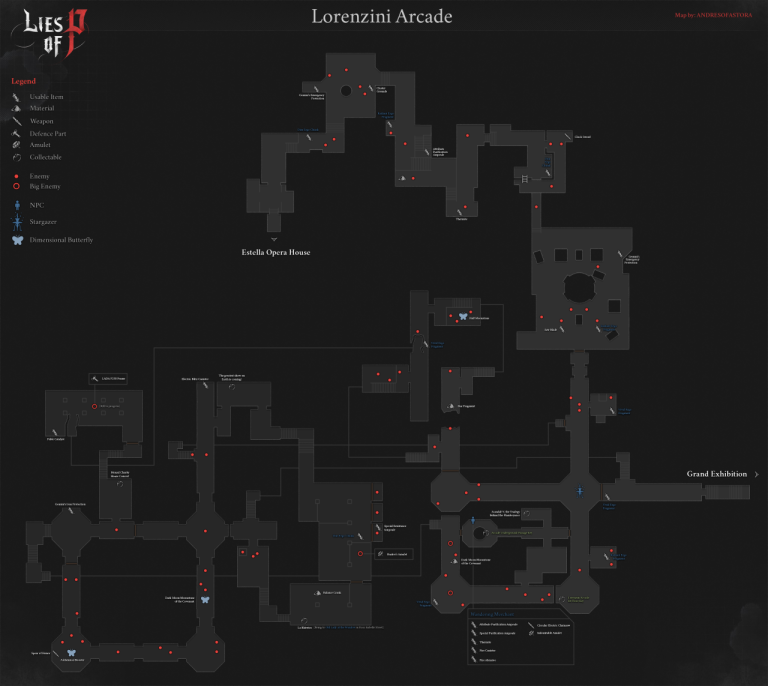 Lies of P All Maps with Items, Enemies and NPC marked - SteamAH