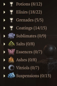 Baldur's Gate 3 Ultimate Alchemy Guide to Potions, Elixirs, Coatings ...
